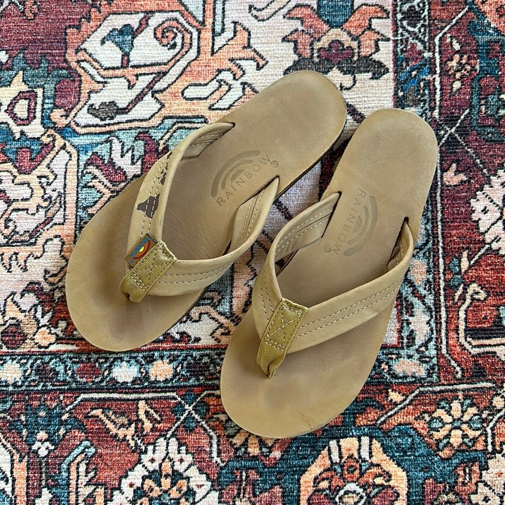 Rainbow Flip Flops - Gem